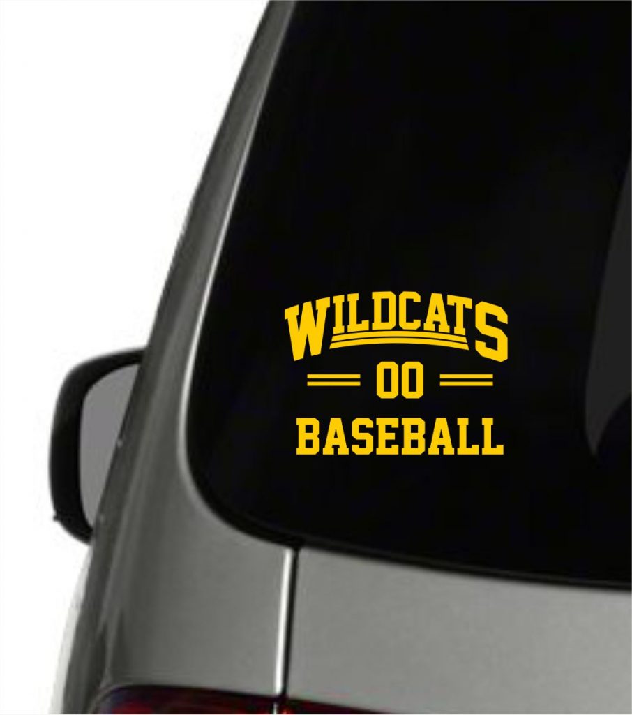 Wildcats Baseball – Car Decal – In A Pinch Spirit Shop